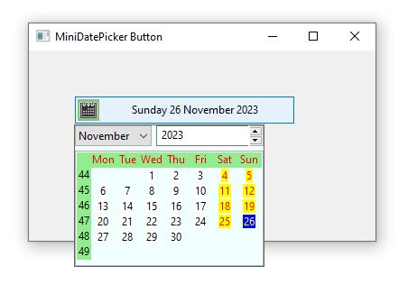 A wx.DatePickerCtrl with a customisable format - Part 2 (Phoenix) - wxPyWiki